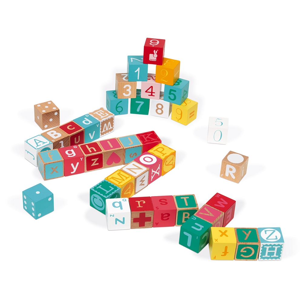KUBIX puzzle 40 cubes lettres et chiffres - iletaitunefois201907121659